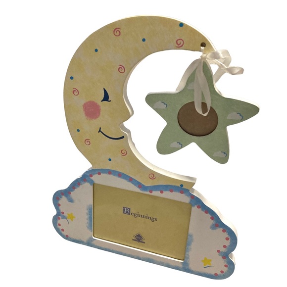 unbranded | Accents | Moon And Stars Baby Photo Frame Nursery Decor ...